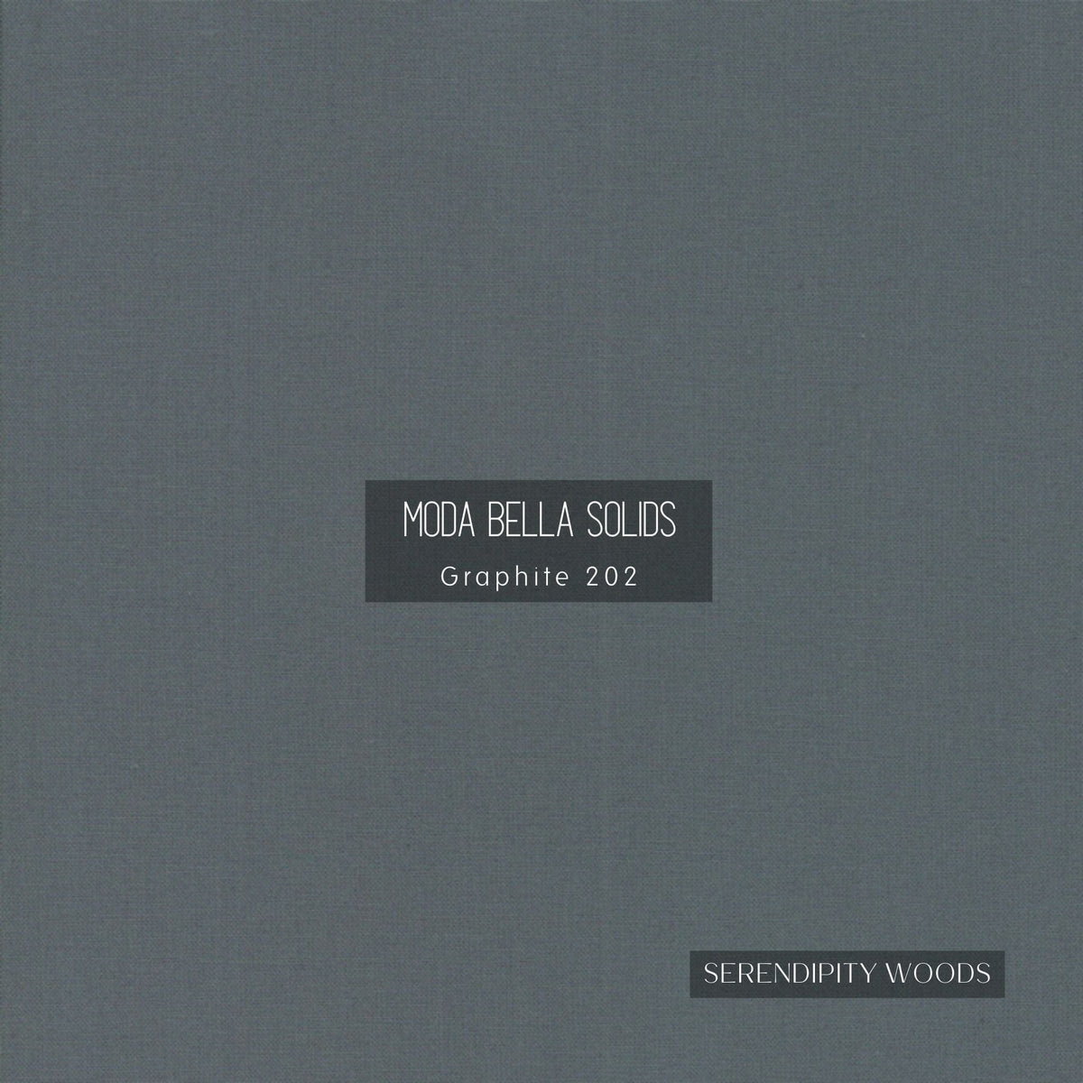 Bella Solid Graphite 9900 202 Fabric by Moda Fabrics – Serendipity Woods