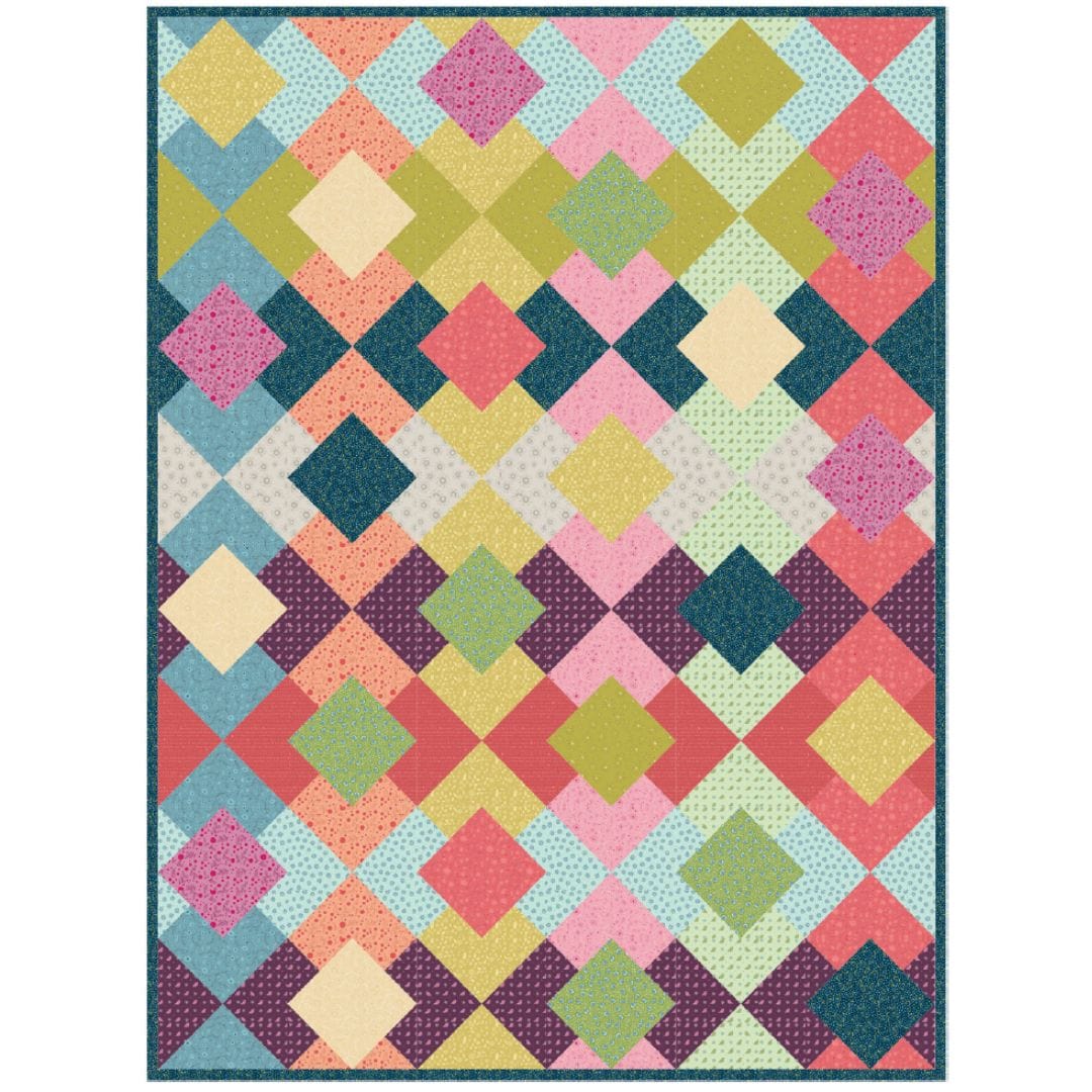 Boxed In Quilt Kit 72" x 96" Pattern by Charisma Horton Featuring A So ...