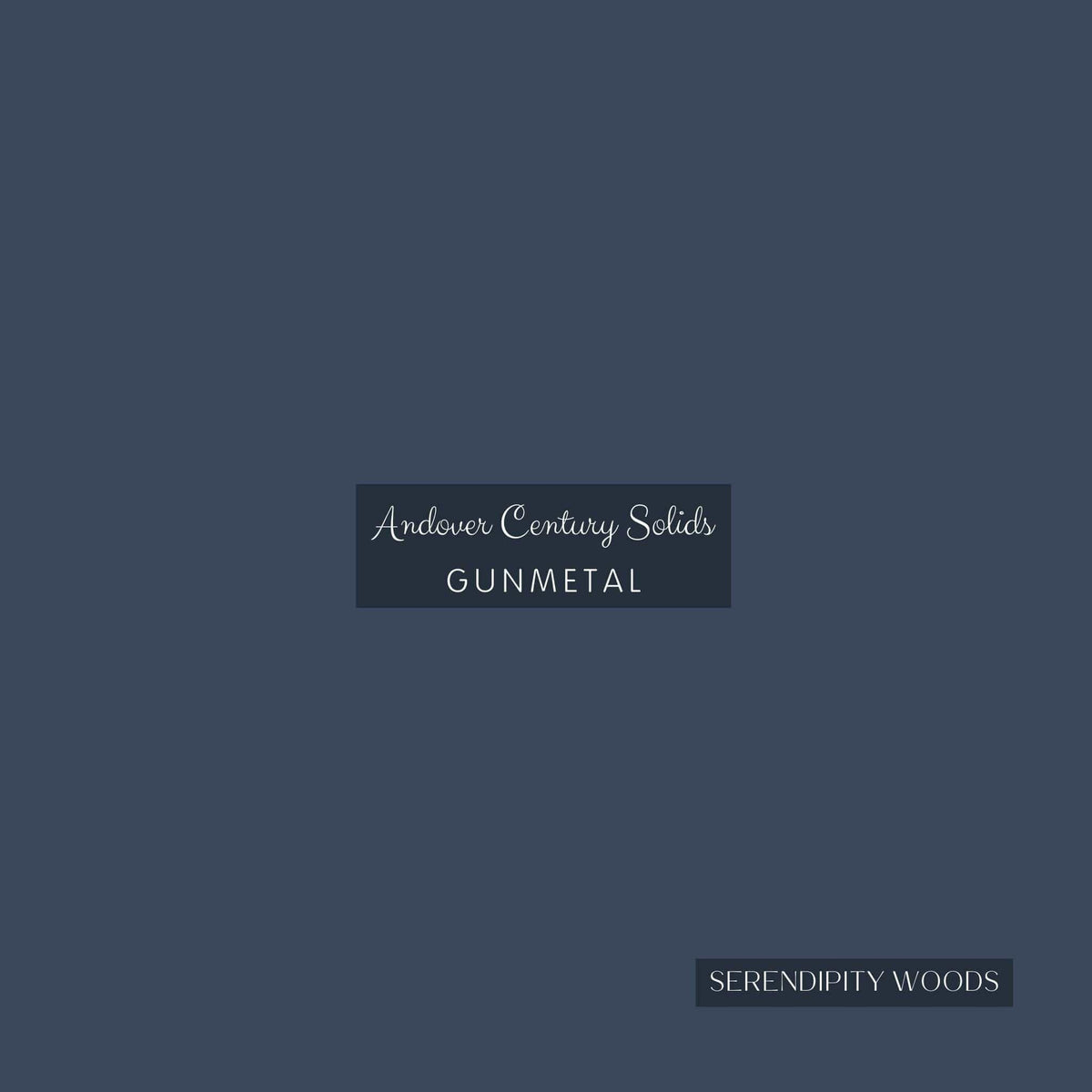 Andover Century Solids Gunmetal Dark Blue Grey Fabric CS-10-Gunmetal ...
