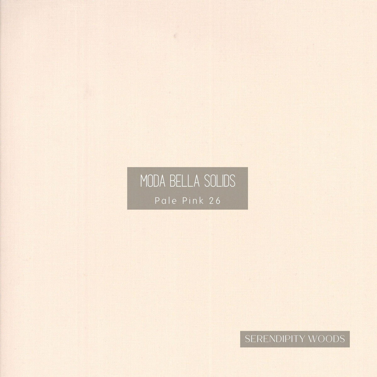 Bella Solid Pale Pink 9900 26 by Moda Fabrics – Serendipity Woods