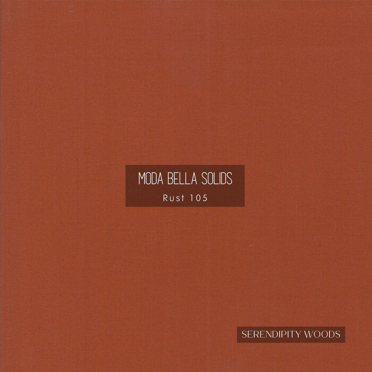 Bella Solid Rust 9900 105 by Moda Fabrics – Serendipity Woods